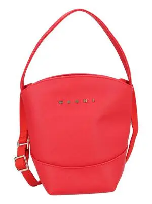 Marni Flower Basket With Deta Red