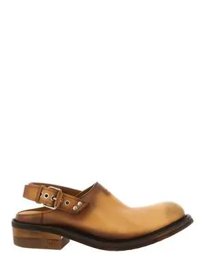 Miu Miu Foule' Sabots - Brown