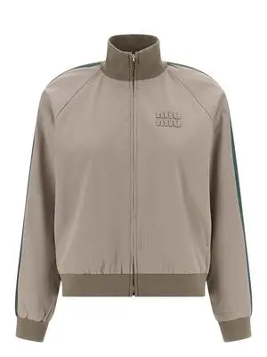 Miu Miu Miu Miu Women Bomber Twill Old Gray