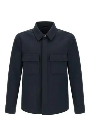 TOM FORD Twill Overshirt - Midnight Navy