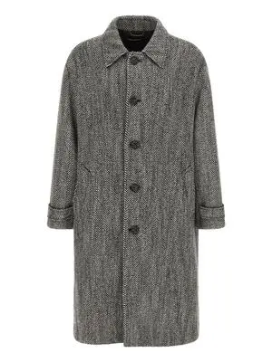 Dolce & Gabbana Chevron' Wool Coat - Multicolor