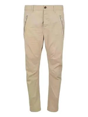 Dsquared2 Zip-detail Chino Trousers - Neutrals