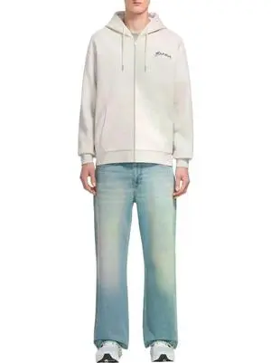 FLANEUR Signature Zip-uphoodie - Grey