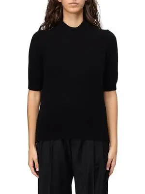 TER ET BANTINE Short-sleeved Crewneck Jumper In A Cashmere And Wool Blend