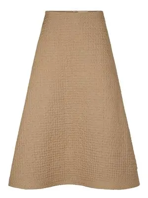 HEIRLOME Ryan Silk Maxi Skirt - Tan