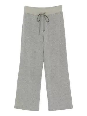 BOBI Comfort Waist Cropped Track Pants - Grey