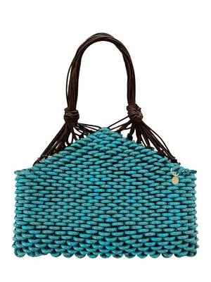 Cult Gaia Elara Top Handle Bag - Blue
