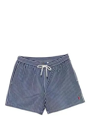 Polo Ralph Lauren Striped Drawstring Swim Shorts - Blue