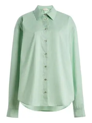 Ulla Johnson Laia Cotton Blouse - Green