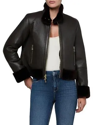 L'AGENCE Glacia Shearling Jacket