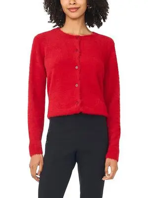Vince Camuto Eyelash Cardigan Sweater - Equestrian