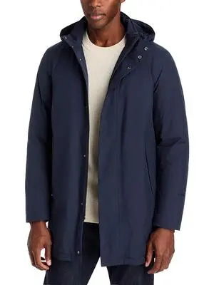 Herno Waterproof Parka Car Coat - Navy