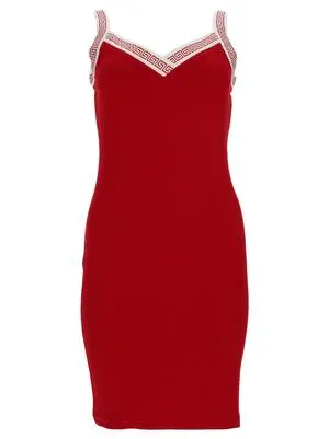 Versace Abito Con Motivo Jacquard - Red