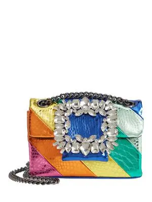 Kurt Geiger Mini Mayfair Quilted Leather Crossbody Bag - Multi
