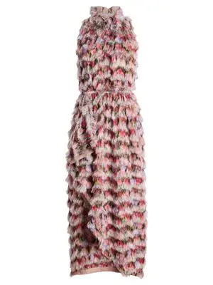 Ulla Johnson Aline Mock-neck Dress - Multi