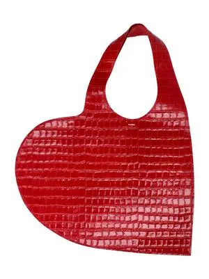 Coperni Heart-shaped Leather Tote Bag - Red