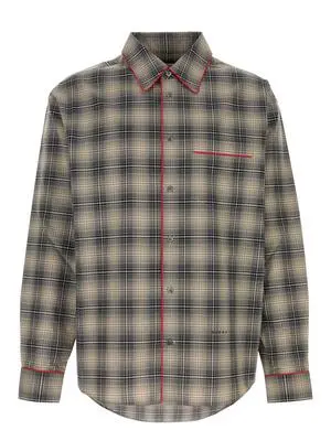MARNI Marni Embroidered Checked Poplin Shirt