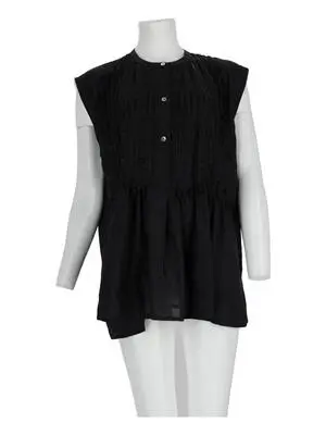 P.a.r.o.s.h P. A.r. O.s. H. 100% Silk Mini Top - Black