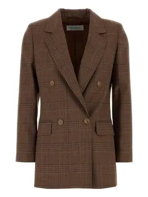MAX MARA Max Mara Embroidered Glencheck Astrale Blazer