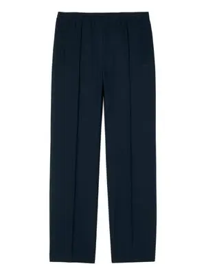 Gucci Web Detail Elastic Drawstring Waist Pants With Pockets, 100% Polyester - Blu