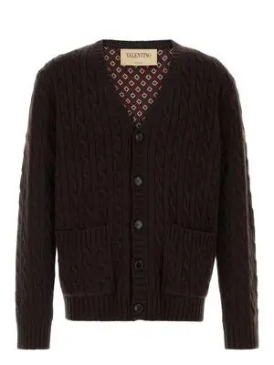 Valentino Garavani Wool Cardigan - Brown