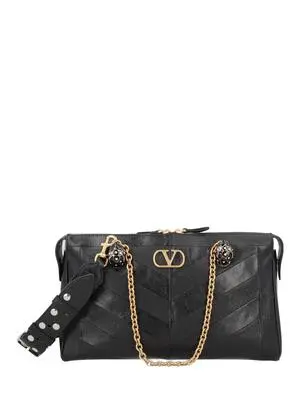 VALENTINO Valentino Garavani Panthea Leather Shopping Handbag With Crossbody Strap
