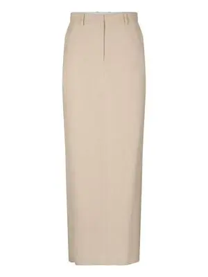 HEIRLOME Mali Linen-SIlk Maxi Skirt Off-white