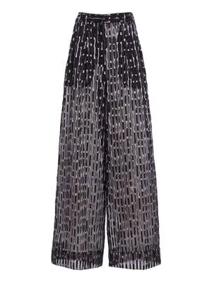 Ulla Johnson Stone Cotton-blend Wide-leg Pants - Multi