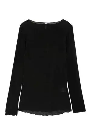 DANIELE FIESOLI Boat-neck Long-sleeve Sweater - Black