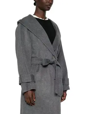 SOLOTRE Hooded Belted Coat