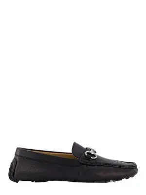 ATELIER VERDI Massimo Horsebit Leather Loafers - Black