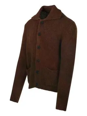 FABRIZIO DEL CARLO Shawl-collar Button-up Cardigan