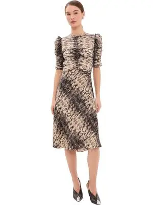 Isabel Marant Étoile Lemila Silk Dress - Beige