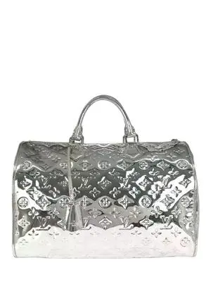 LOUIS VUITTON 35 Speedy Monogram Miroir Handbag - Silver