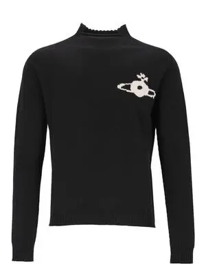 VIVIENNE WESTWOOD Mock Neck Sweater - Black
