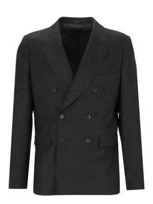 PAUL SMITH Paul Smith Men Double-Breasted Wool And Cashmere Blazer