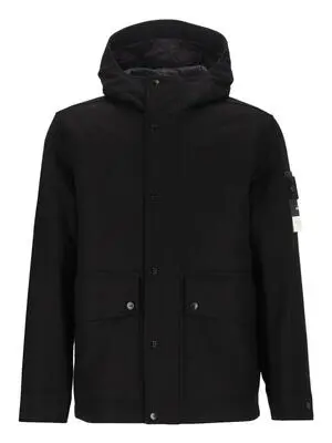 Stone Island Stone Island Men Cloth Hooded Coat Black