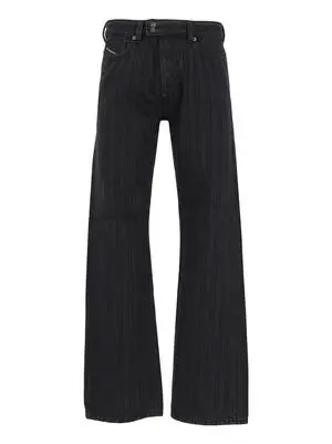 DIESEL® Diesel Men Relaxed Mid Rise Jeans 1980 D-Eeper Black