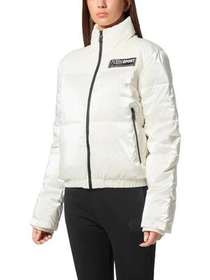 PLEIN SPORT Nylon Bomber - White