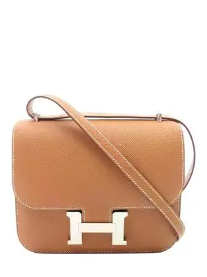 Hermès 2024 Constance 3 Mini Shoulder Bag Brown