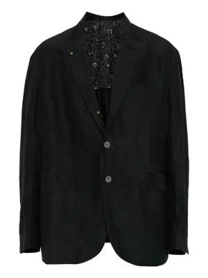 CALMLENCE Crease-effect Blazer - Black