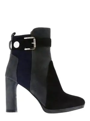 ALBANO Two-tone Buckled Ankle Boots