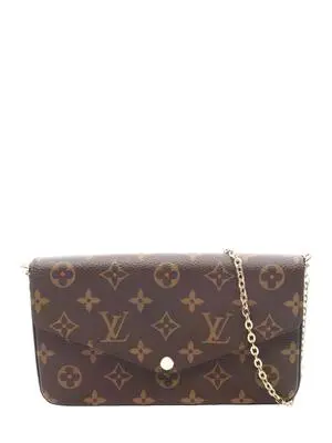 LOUIS VUITTON 2021 Pochette Felicie Monogram Shoulder Bag - Brown