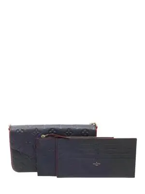LOUIS VUITTON 2021s Empreinte Felicie Monogram Chain-strap Shoulder Bag - Blue