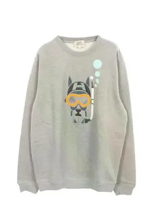 Hermès 2010s Scub'h Graphic-print Sweater - Grey