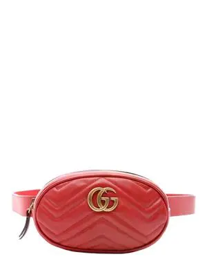 Gucci 2010s Gg Marmont Belt Bag - Red