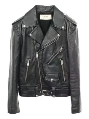 CELINE 2010s Biker Leather Jacket