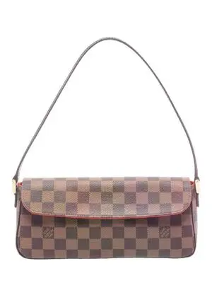 LOUIS VUITTON 2002 Damier Ebene Recoleta Handbag - Brown