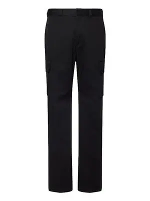 Givenchy Workwear Straight-leg Cotton-twill Trousers - Black