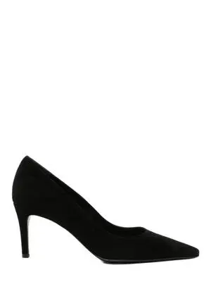 BALDININI Suede Pointed-toe Pumps - Black